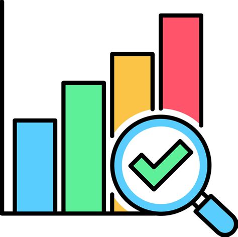 Magnifying Glass With Bar Chart Icon Analytic Vector 27443050 Vector Art At Vecteezy