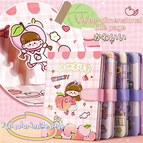 Magnetic Buckle Design Notebook Girl Hand Ledger Diary Student Notebook Magnetic Buckle Design Notebook Girl Hand Ledger Diary Student Notebook