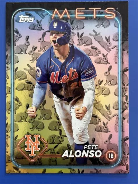Pete Alonso 2024 Topps Sp Holiday Pâques Lapin Foil Variation 20 Mets