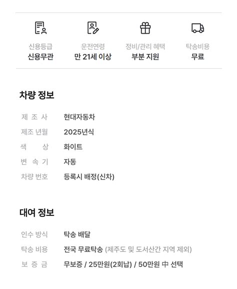 신차장기렌트 현대 아반떼 화이트 39만원 저신용장기렌트카 무심사 신차 장기렌트 최저비용