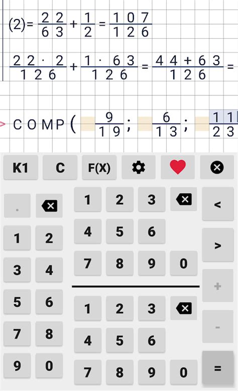 Calculatrice Fraction Applications Android Sur Google Play