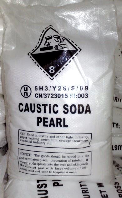 Caustic Soda Flakespearls Naoh Sodium Hydroxide 99 Cas 1310 73 2 For
