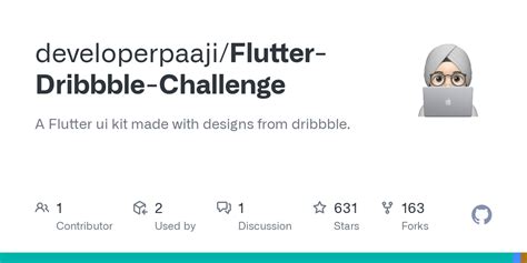 Github Developerpaajiflutter Dribbble Challenge A Flutter Ui Kit