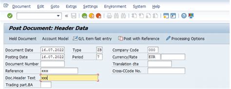 Kody Transakcji W Sap Fb01 Fb03 I Fb08 Mentoris