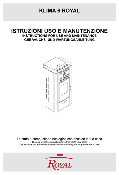 ROYAL KLIMA 6 INSTRUCTIONS FOR USE AND MAINTENANCE MANUAL Pdf Download ...