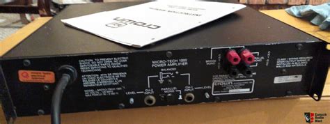 Crown Micro Tech 1000 Power Amplifier Photo 3043023 Canuck Audio Mart