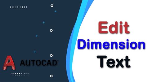 How To Edit Dimension Text In AutoCAD YouTube