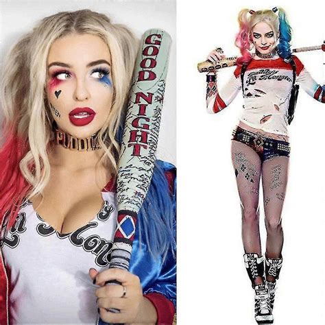 Suicide Squad Harley Quinn Cosplay Wig For Women Mixed Color Dual