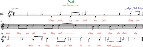 Nốt Nhạc Bài Hát Nai