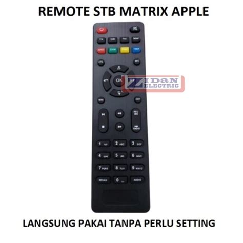 Jual Remote Set Top Box Matrix Apple Hd Merah Remot Stb Dvb T Matrix