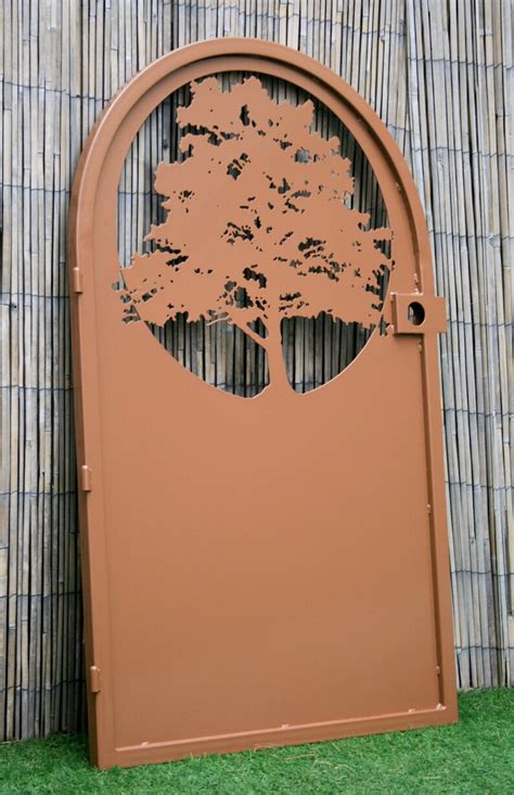 Tree Of Life Handcrafted Steel Garden Gate Pedestrian Gate Etsy