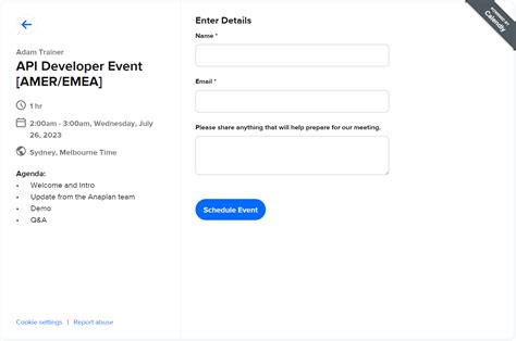 Event Registration Api Developer Virtual Meetup — Anaplan Community