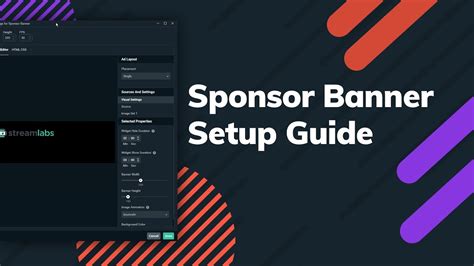 How To Set Up A Sponsor Banner In Streamlabs YouTube
