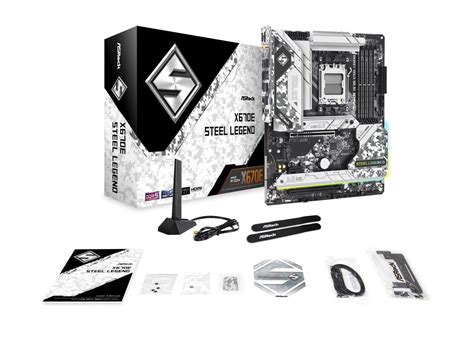 ASRock X670E Steel Legend AM5 ATX Motherboard 4xDDR5 Slots PCIE 5