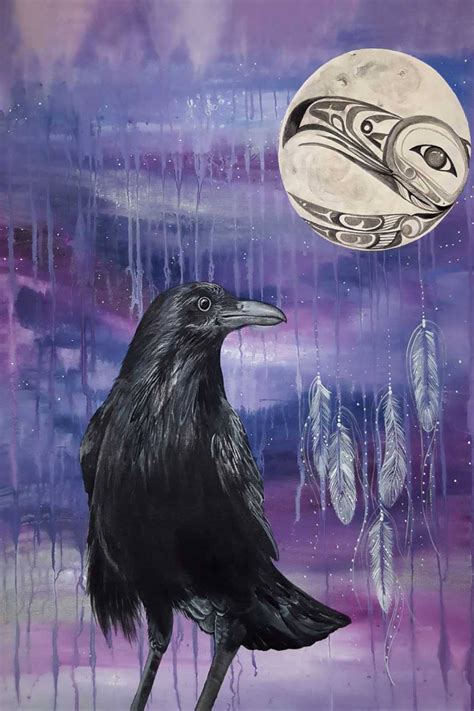 Raven Keeper By Karen Erickson Indigenous Art Print First Nations
