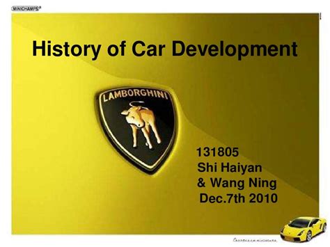 History Of Car Development