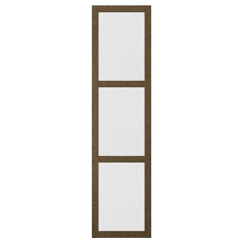 Tonstad Door Brownstained Oak Veneer Glass 50x195 Cm 1958x7634
