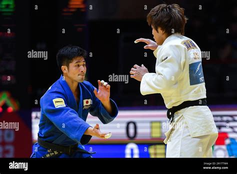 Doha Qatar 8 May 2023 Hifumi Abe Of Japan Competes Against Joshiro