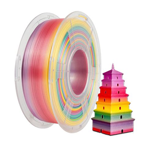 Sunlu Pla And Silk Rainbow Filament Sunlu Official Store Affordable 3d Printing Filaments And
