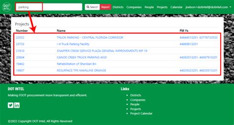 How To Find Fdot Projects And Consultants