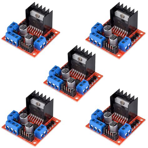 Hiletgo® 5pcs L298n Dual H Bridge Dc Stepper Motor Drive Controller