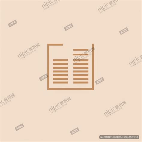 Ai创作图书籍标志logo 书本形logo 书卷logo设计 书籍标志设计 书卷商标设计 书本标志设计 档案馆标志设计 书本标志logo 图书