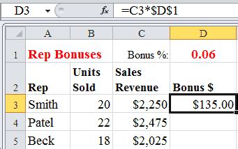 What Is An Absolute Cell Reference In Excel Keynote Support