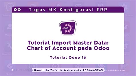[odoo 16] Tutorial Import Master Data Chart Of Account Pada Odoo By
