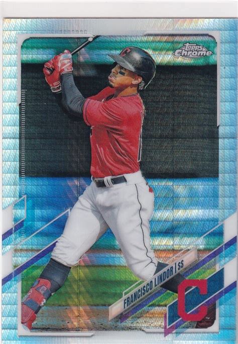 2021 Topps Chrome Prism Refractors Francisco Lindor Mets Parallels