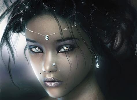 Grafika Kobieta Kolczyki