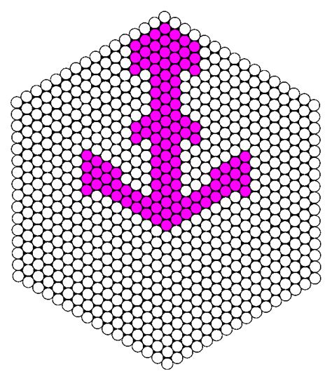 anchor pattern perler bead pattern bead sprites misc fuse bead patterns