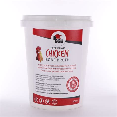 Chicken Bone Broth 500ml Naked Bones
