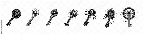 Keys Icon Key Vector Icon Key Monochrome Icon Old Door Key Vector Icon Illustration Isolated