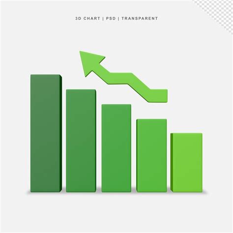 Graphique à Barres 3d Transparent PSD Premium