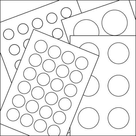 Free Circle Template Printable 12 Different Sizes The Pink Craft Box