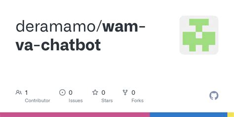 Github Deramamo Wam Va Chatbot