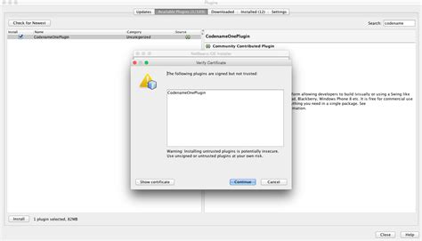 netbeans plugin setup instructions codename one