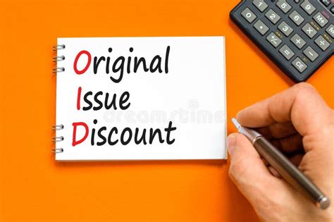 Oid Original Issue Discount Symbol Concept Words Oid Original Issue
