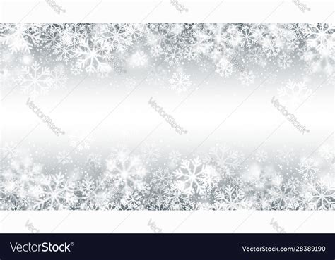 Blurred Motion Falling Snow Border 3d Effect Vector Image