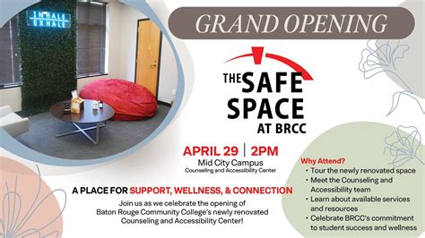 We Are Ready To Cut The Ribbon And Officially Open The Safe Space At