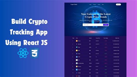 build a real time crypto tracker with react and coin gecko api track