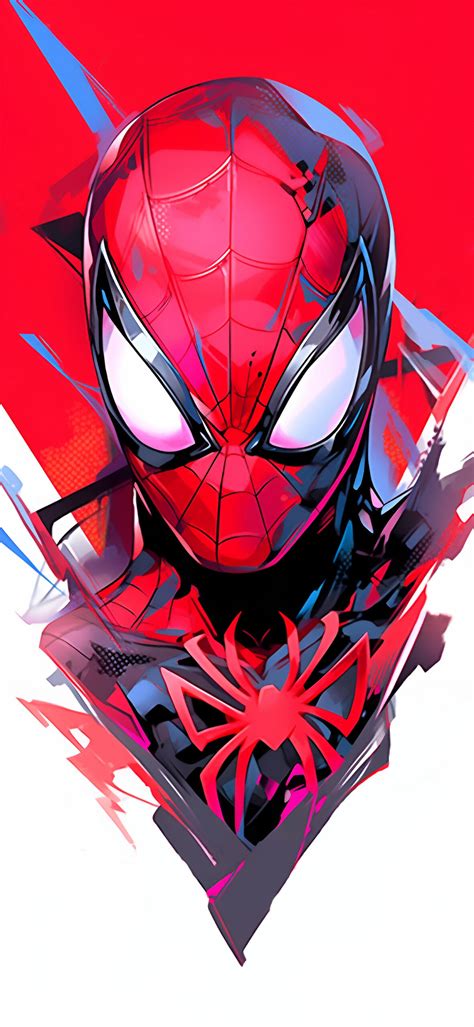 Spider Man Abstract Red And White Wallpapers Marvel Wallpapers