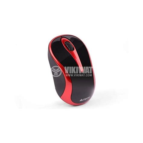 Wireless Optical Mouse A TECH G N Wireless Black Red VIKIWAT