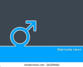 Simple Background Design Male Sex Symbol Stock Vector Royalty Free