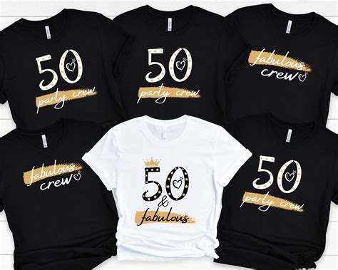 50th Birthday Shirt Fifty And Fabulous Shirt 50 And Fabulous Fabulous