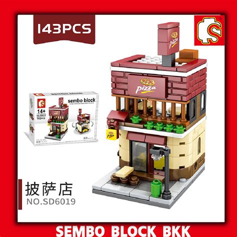 ชุดบล็อคตัวต่อ Sembo Block ร้านค้า Street Food ตัวต่อร้านค้า Shopee