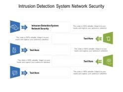 Intrusion Detection System Network Security Ppt Powerpoint Presentation Portfolio Model Cpb