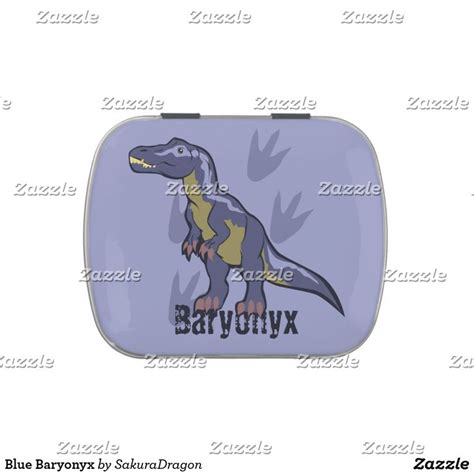 Blue Baryonyx Candy Tin Baryonyx Dinosaurs Jurassic Chibi Kawaii Blue T Blue Ts