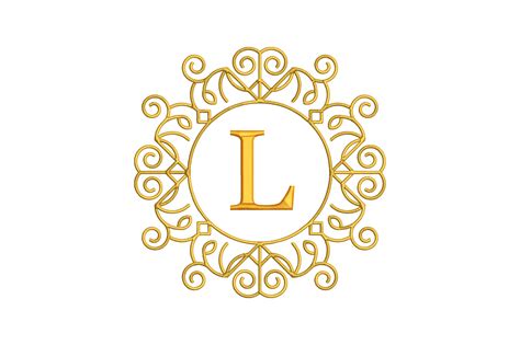 Monogram Letter L Creative Fabrica