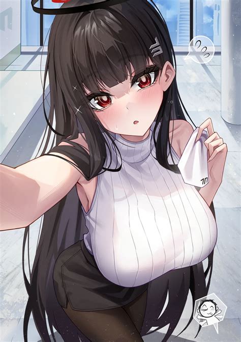 Sensei Doodle Sensei And Rio Blue Archive Drawn By Hidel Danbooru